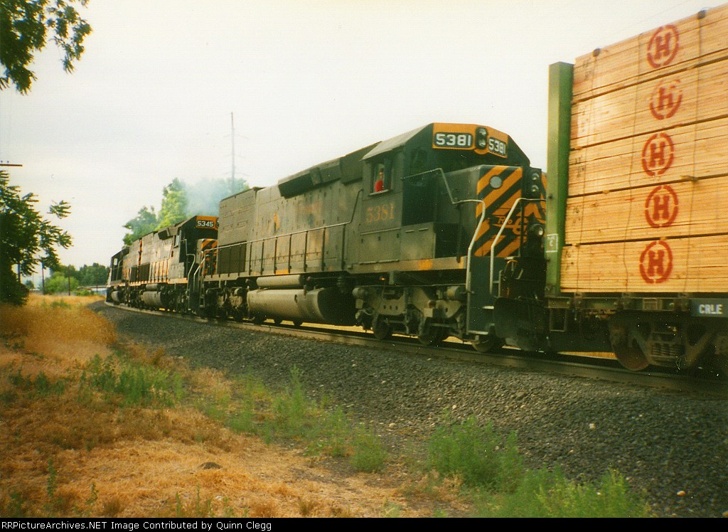 DRGW 5381/5345/5382,Springville,Utah July 25,1994.